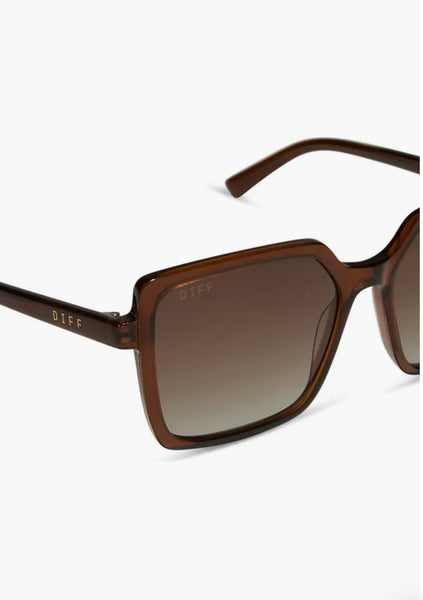 DIFF Esme Whiskey Brown Polarized – Simply Couture Boutique
